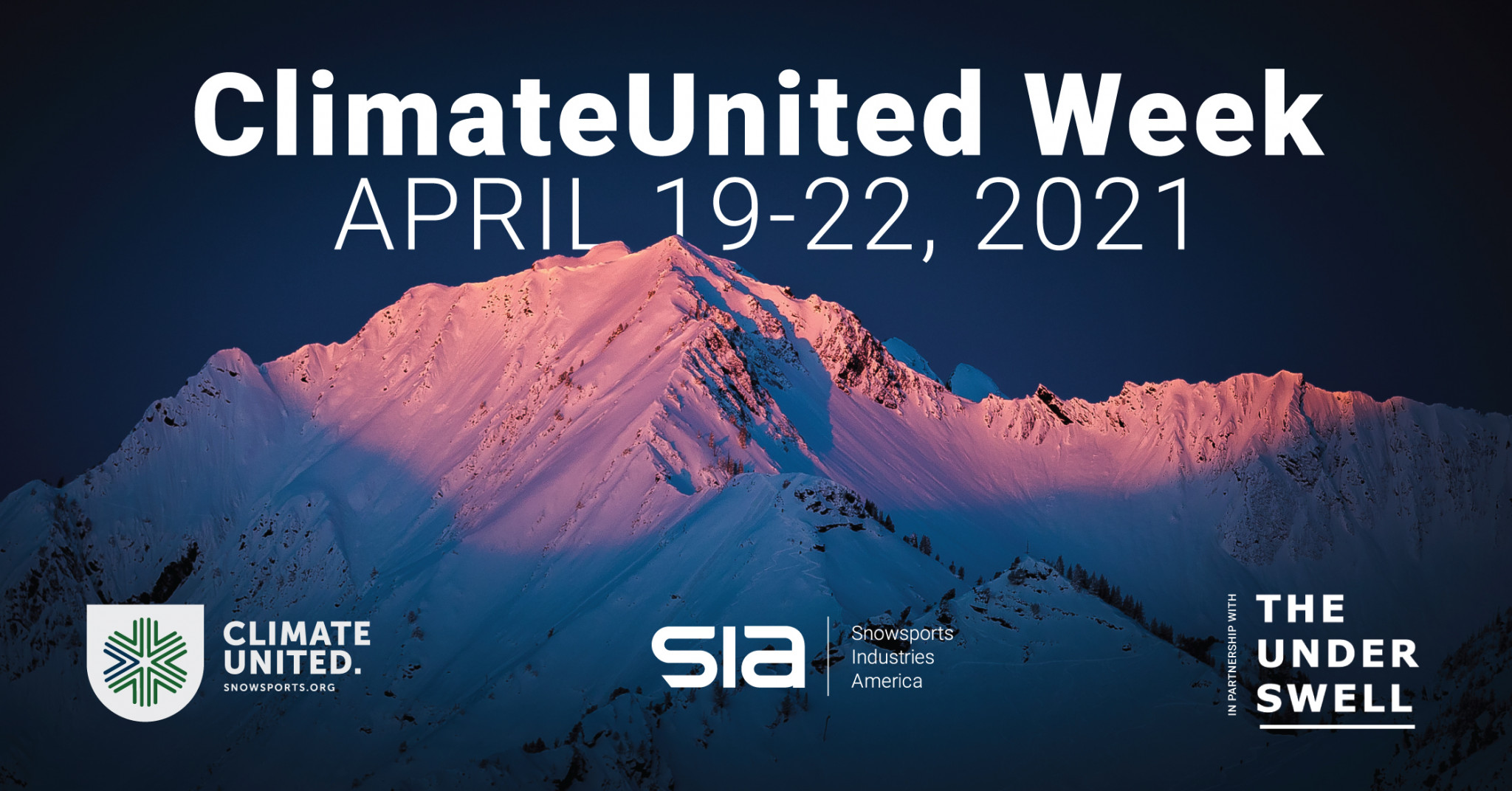 SIA's ClimateUnited Week, April 19-22, 2021 - Snowsports Industries America